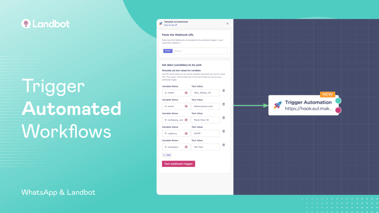 Trigger Automated Workflows Landbot Academy