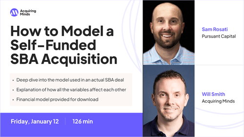 How to Model a Self-Funded SBA Acquisition