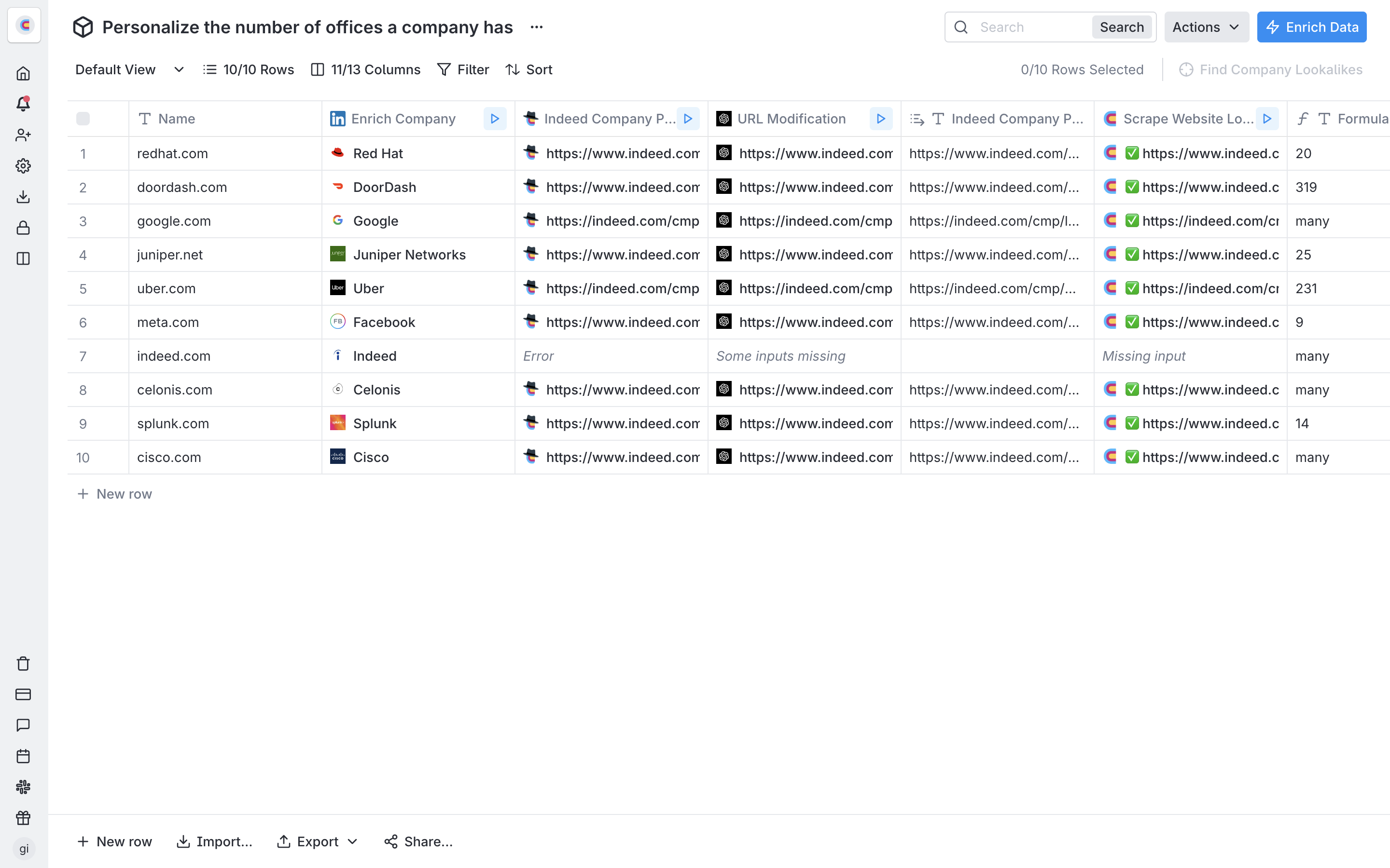 Scrape Indeed jobs to get business locations and write personalized ...