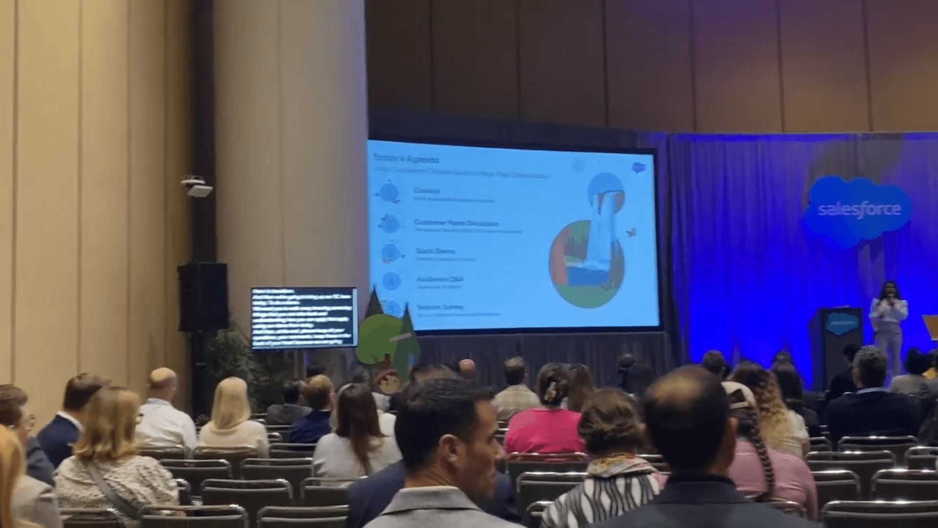 Captions on Monitor at Dreamforce - Example 2