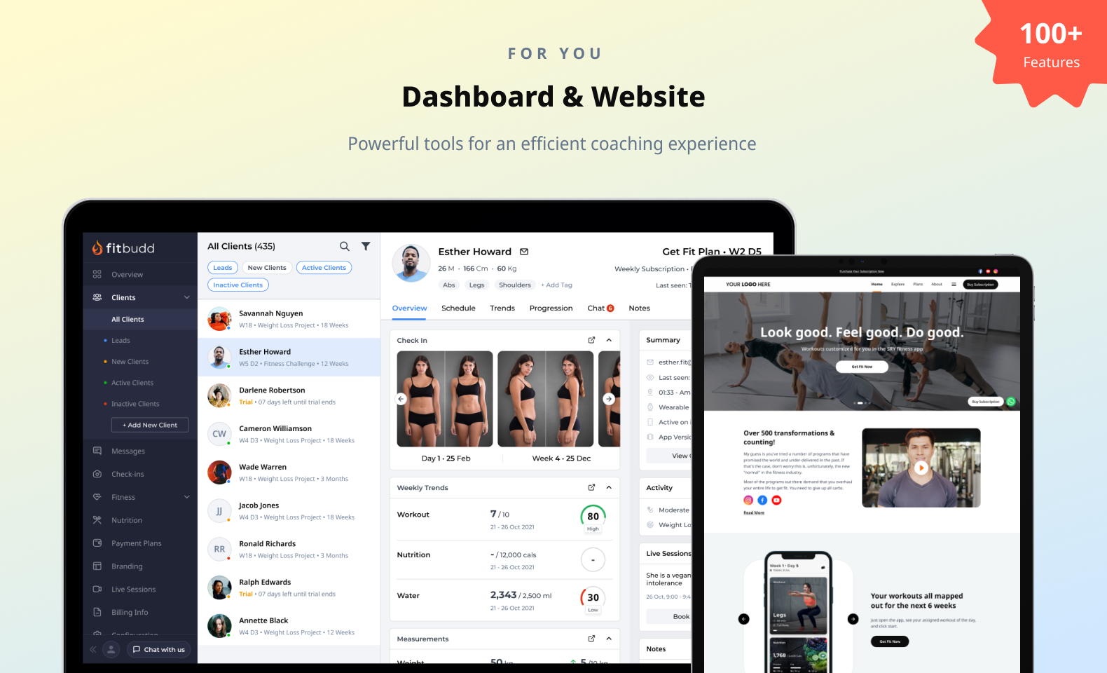 Fitness App for Personal Trainer - USA, UK, Canada, Australia Fitbudd