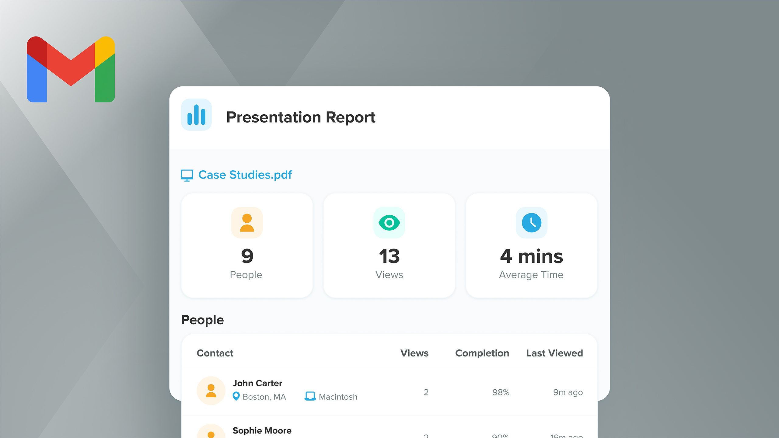 How to View Presentation Reports in Gmail | Yesware