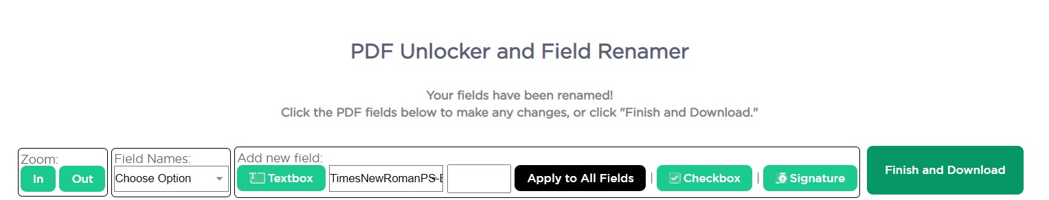 How to unlock and bulk rename PDF form fields | Gavel