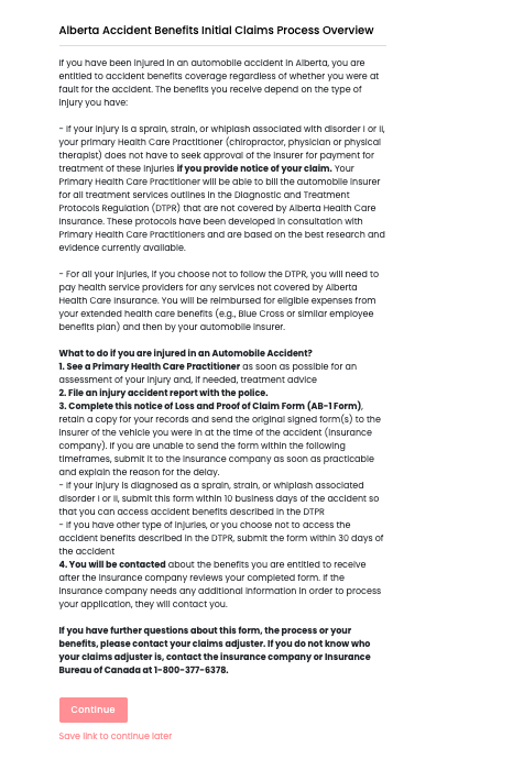 Get The Alberta Application for Accident Benefits AB-1 App