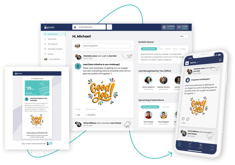Employee Recognition Software and Rewards Platform | Guusto