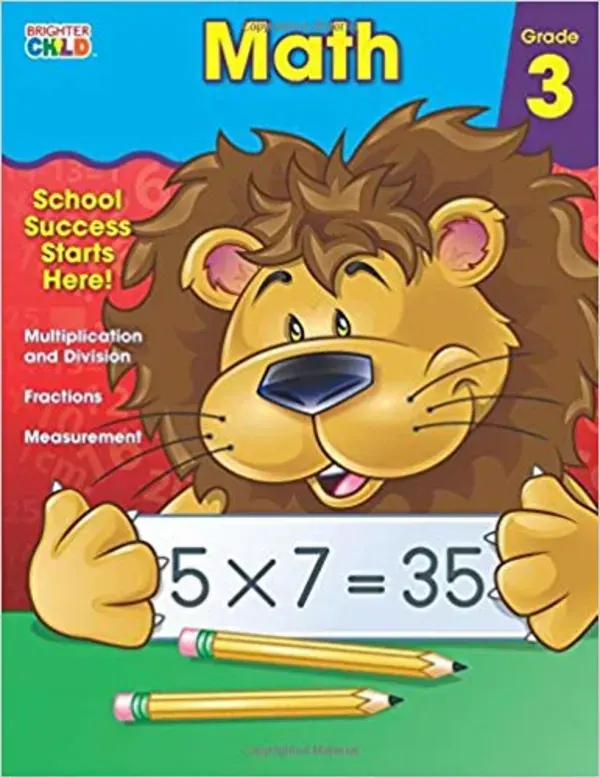Math Workbook, Grade 3 - Brighter Child