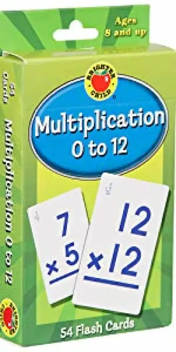 Multiplication 0 to 12 Flash Cards - Brighter Child