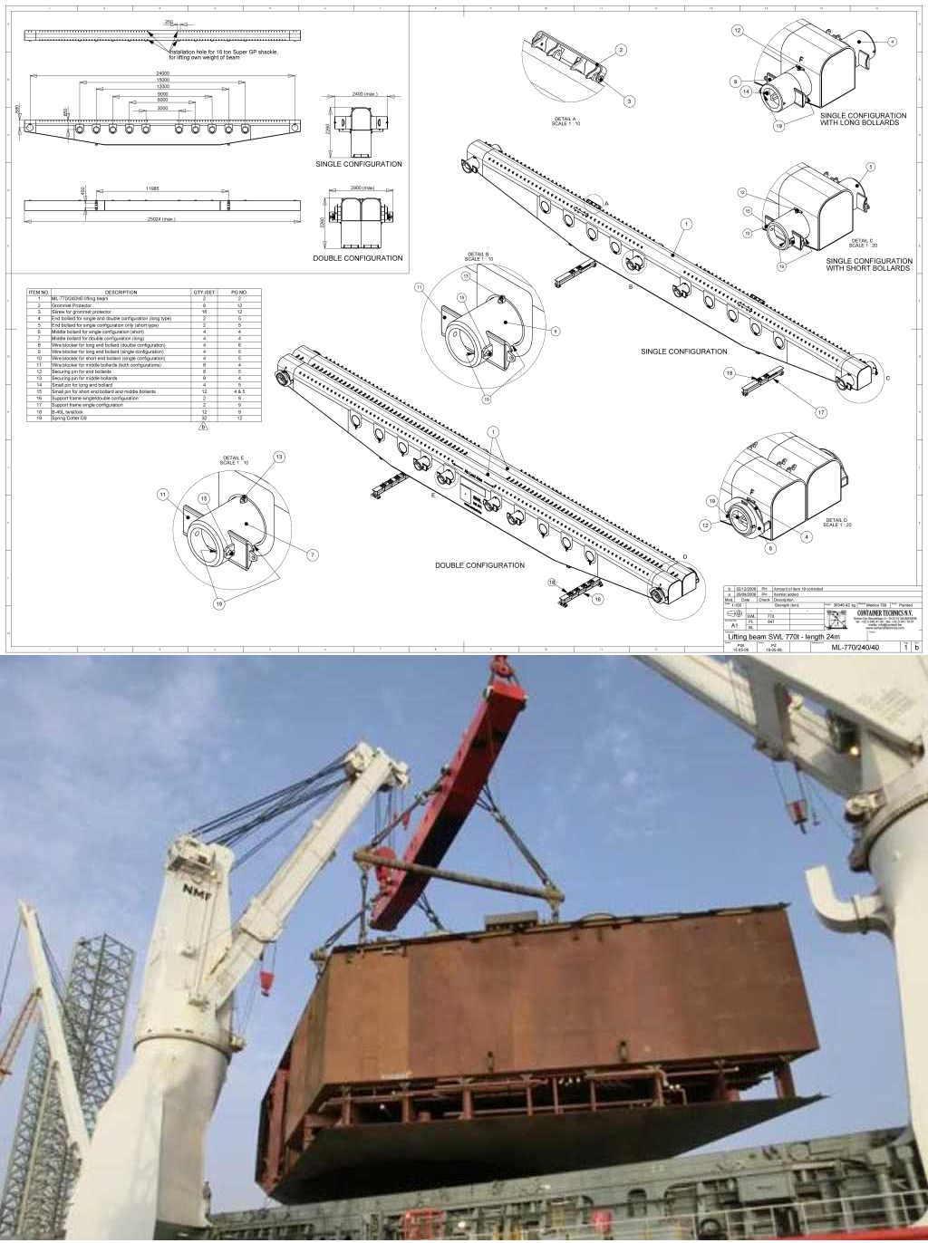 1400t Lifting Set - 2 X 700T Cranes - Container Technics