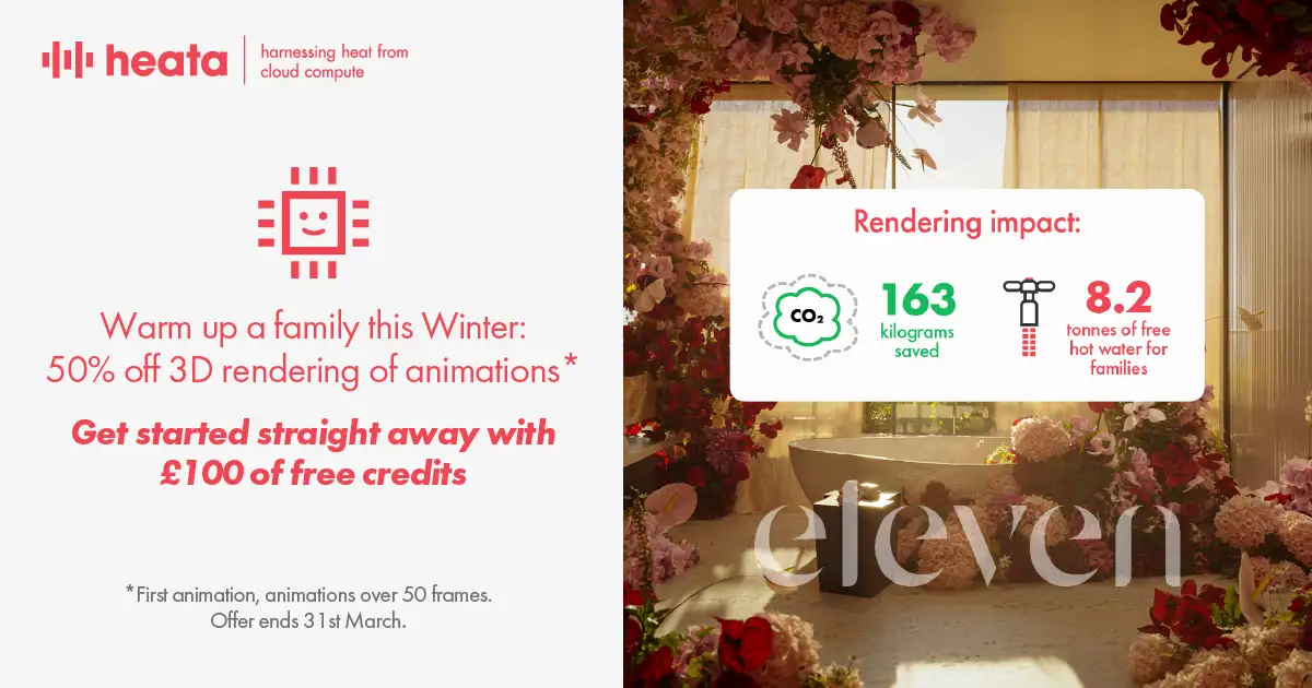 heata | sustainable 3D rendering