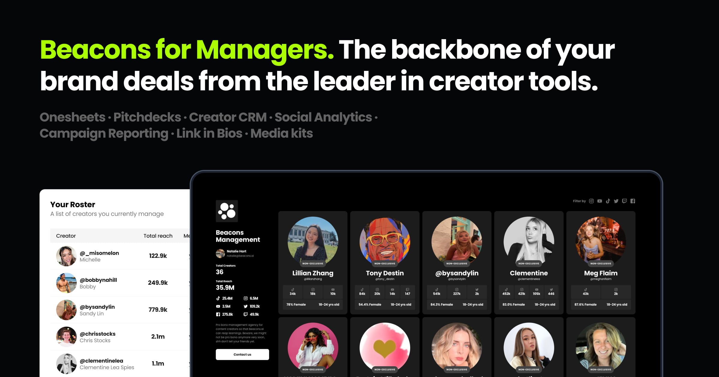Beacons for Managers