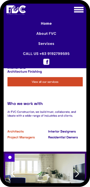 FVC Construction - Dthree Digital - Top Website Design & Development Company Manila, Philippines