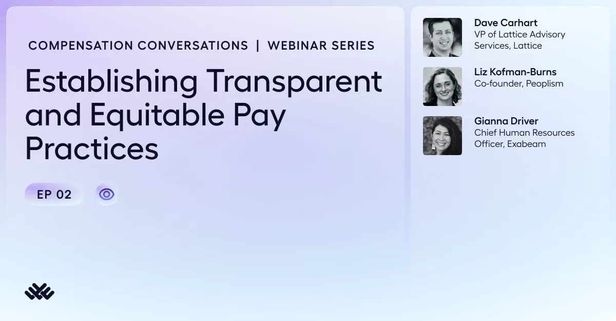 Establishing Transparent and Equitable Pay Practices