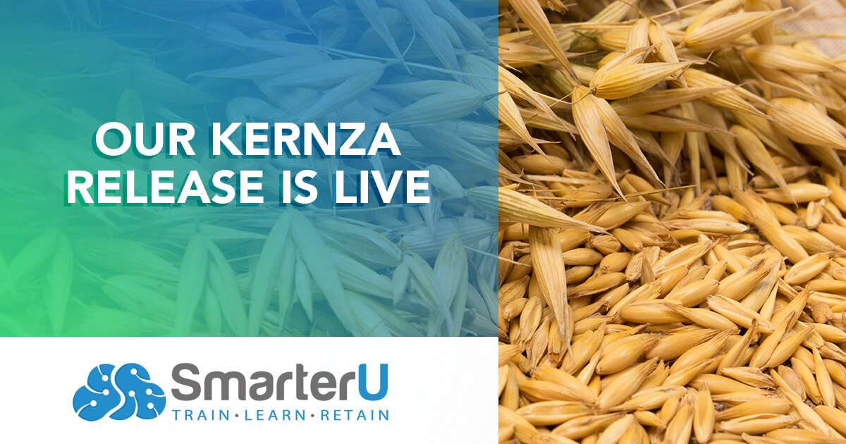 Our SmarterU Kernza Release is Live!
