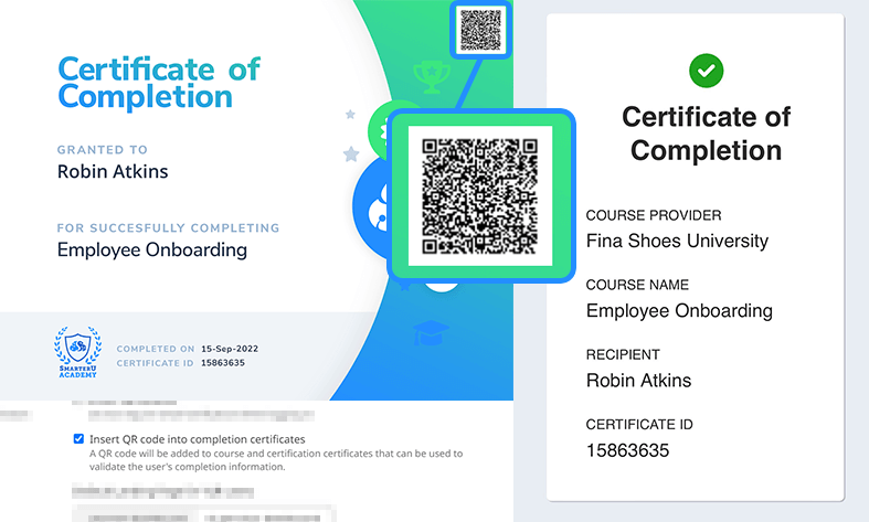 Use QR Codes to Validate Certificates