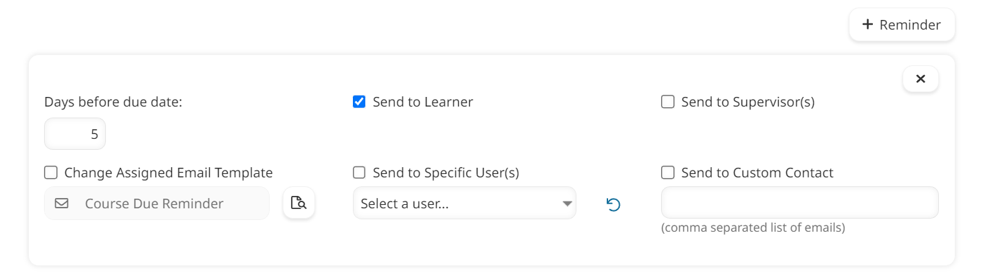 Boost training completion rates with SmarterU's scheduled reminders!