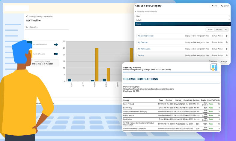 Everything you need to know about the SmarterU LMS timeline page
