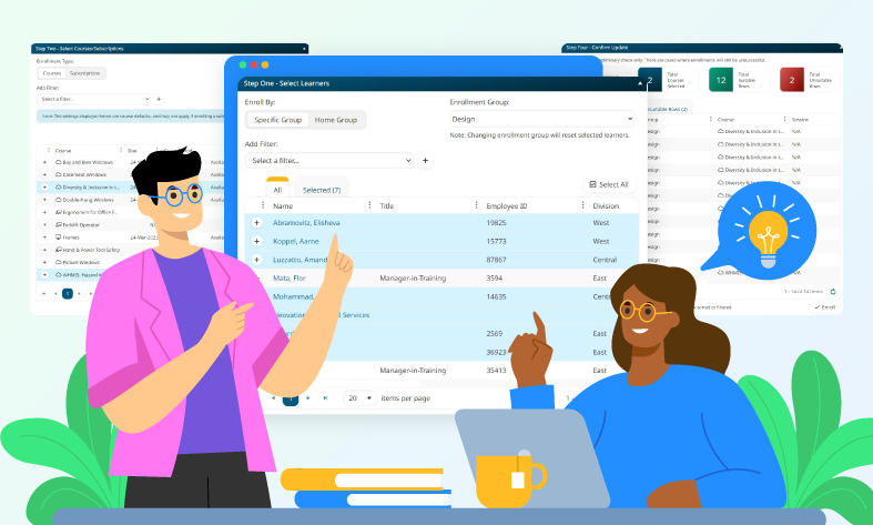 How to use the SmarterU LMS enrollment process report to resolve errors