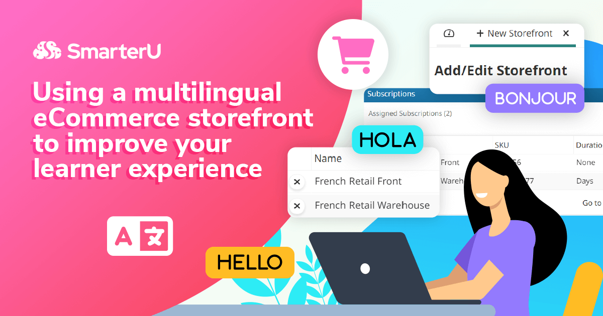 Improve learner experience with a multilingual storefront!