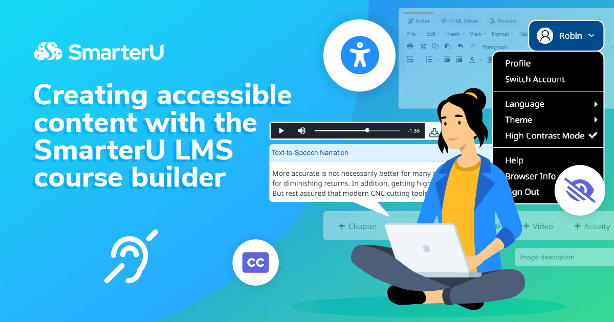 Creating Accessible Content with the SmarterU LMS Course Builder