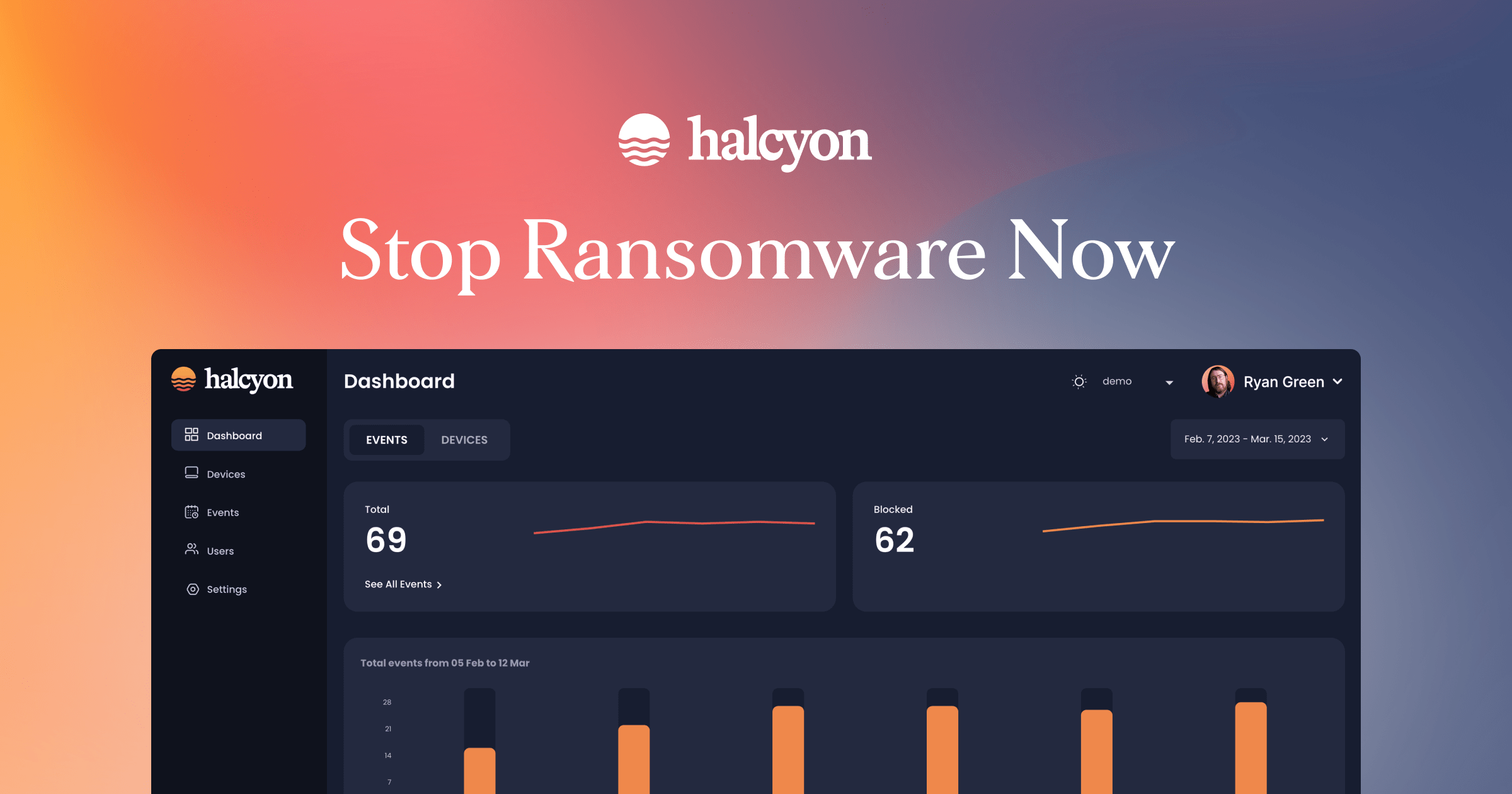 Halcyon Anti Ransomware and Cyber Resilience Platform