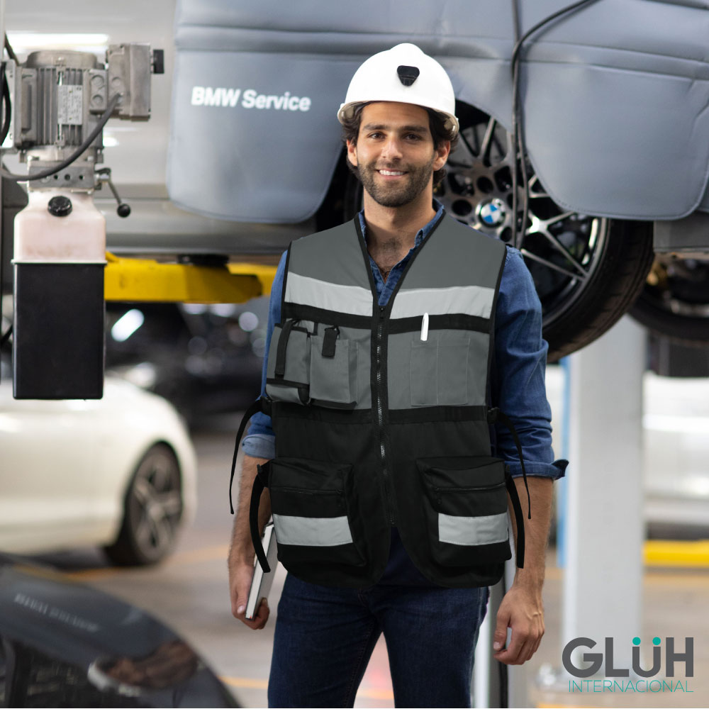 GLUH Internacional | Chaleco Seguridad de Gabardina 100% Algodón "Moon ...