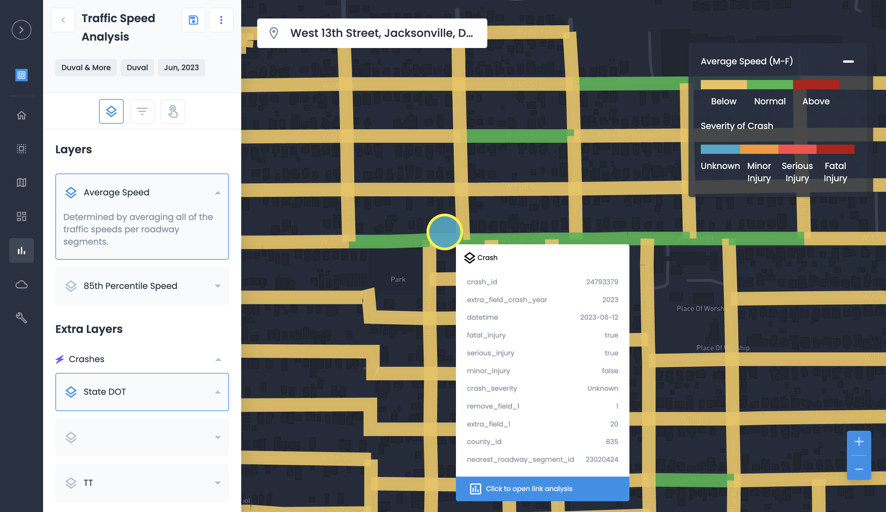 NEW: Add Crash Layer in Insights Reports | Urban SDK