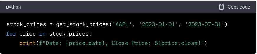 Python and the Intrinio API: Pulling Data Into ChatGPT | Intrinio