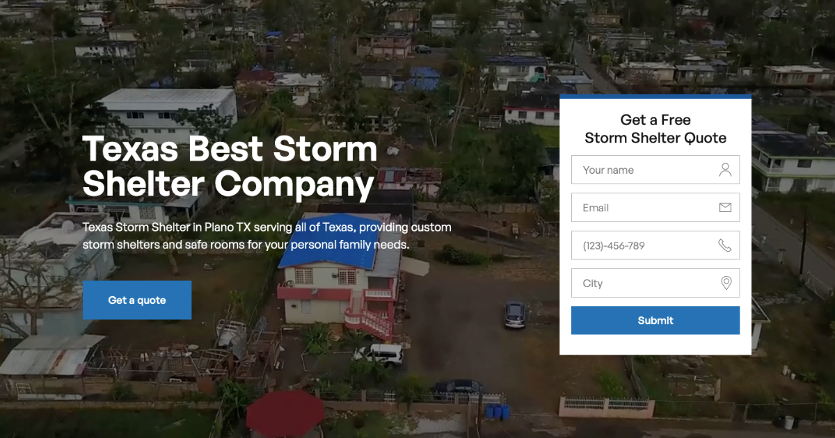 Texas Storm Shelter - Best Storm Shelter Company
