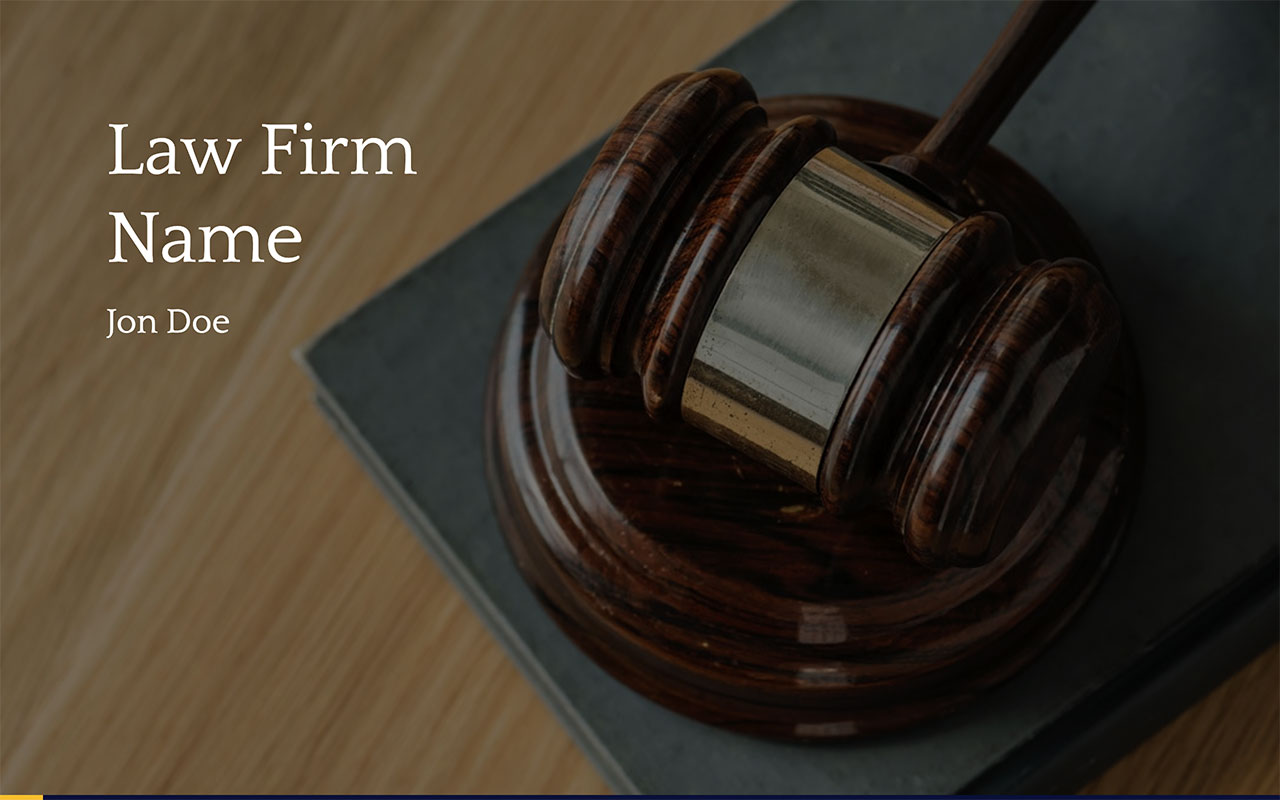 Legal Presentation Template [Customizable]