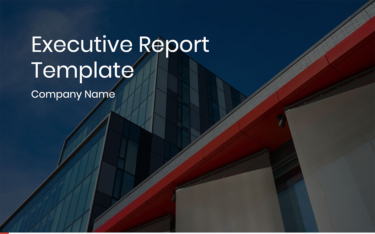 Executive Report Template | Free & Fully Customizable