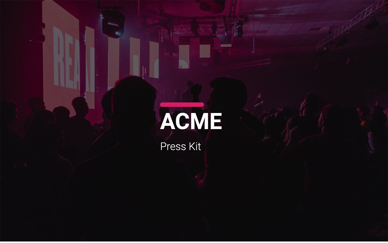 Press Kit Template | Free & Fully Customizable