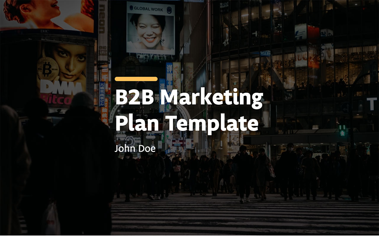 B2B Marketing Plan Template [Customizable]