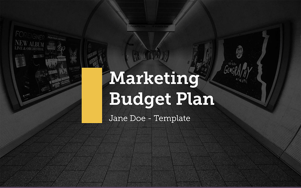 Marketing Budget Plan Template [Customizable]