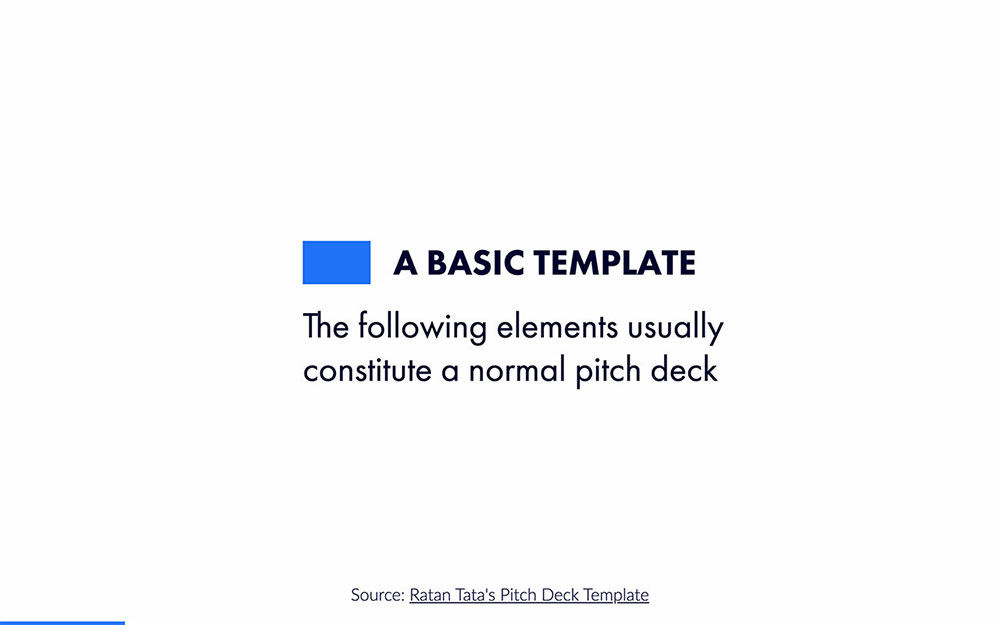 Ratan Tata's Pitch Deck Template [Customizable]