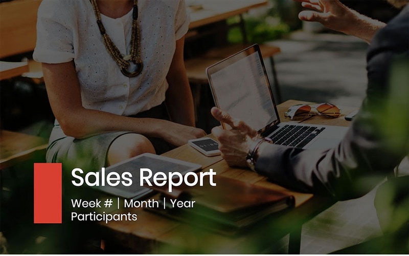 Sales Report Template [Customizable]
