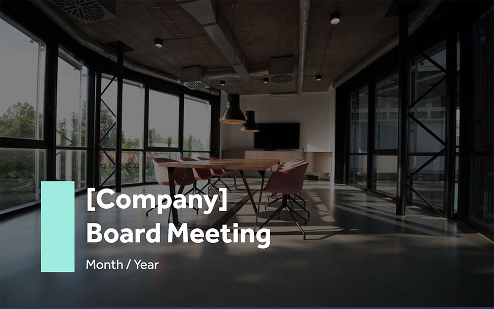 Board Meeting Presentation Template | Free PDF & PPT Download