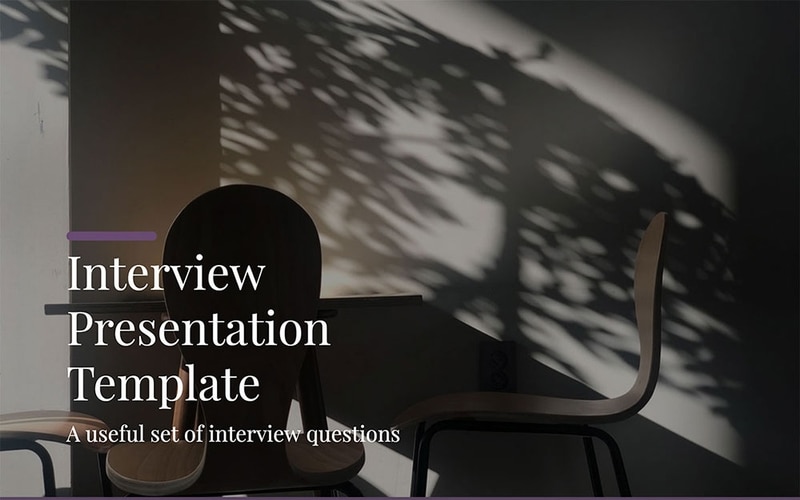 Interview Presentation Template | Free & Fully Customizable