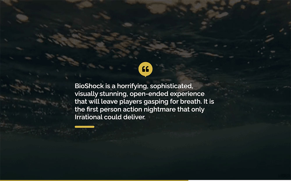 Bioshock: Game Pitch Template | Free & Fully Customizable