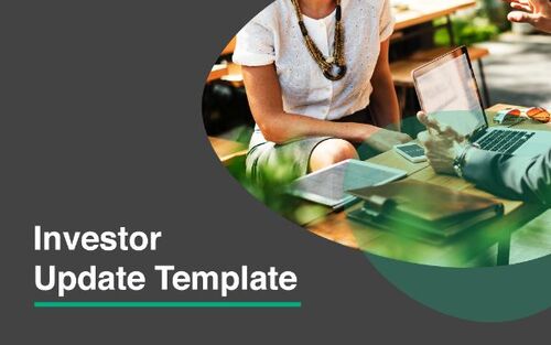 Investor Update Presentation Template | Free & Fully Customizable