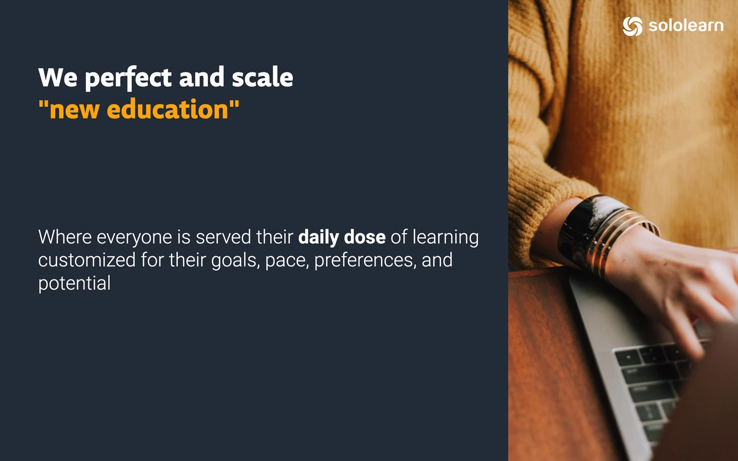 Plantilla de Pitch Deck Sololearn [Customizable]