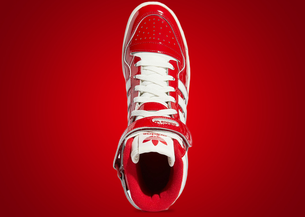 Red Patent Leather Adorns The adidas Forum 84 High - Sneaker News