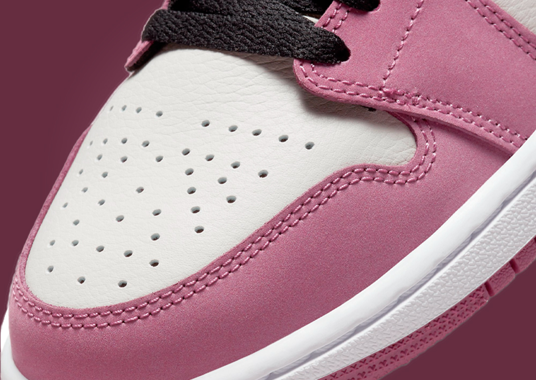 Berry Pink Covers This Air Jordan 1 Mid - Sneaker News