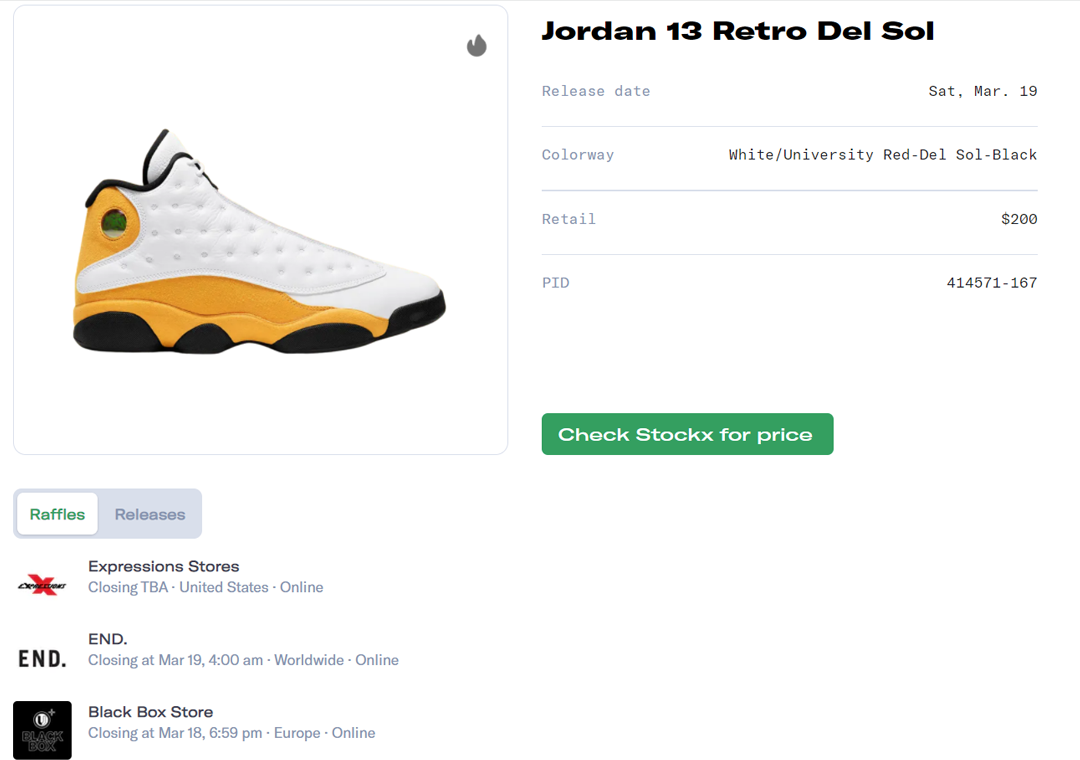 Where To Buy The Air Jordan 13 Del Sol - Sneaker News
