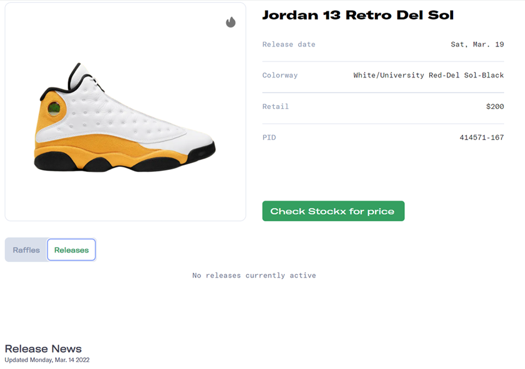 Where To Buy The Air Jordan 13 Del Sol - Sneaker News