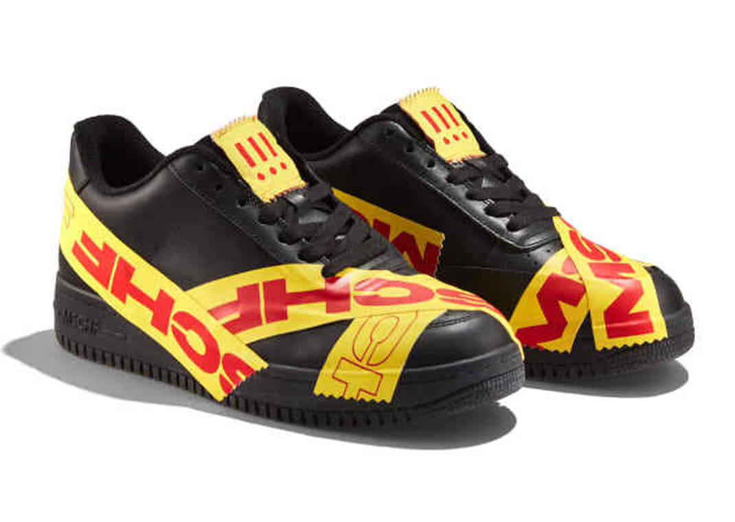 MSCHF Brings Caution To Their Latest Sneaker - Sneaker News