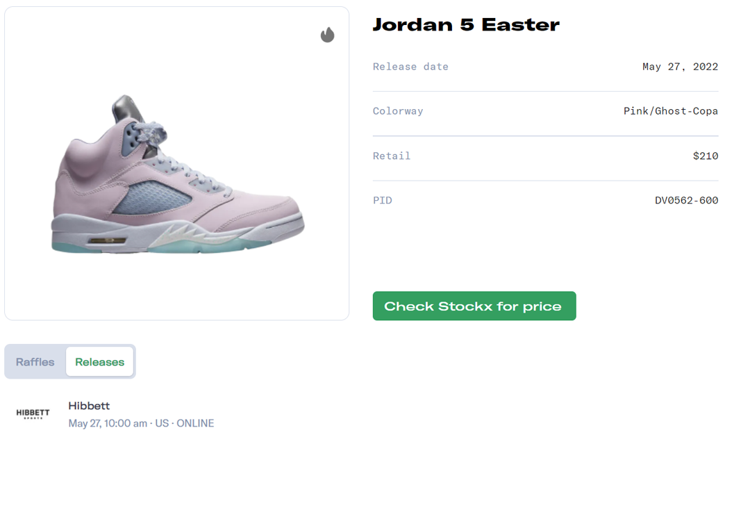 Where To Buy The Air Jordan 5 Easter - Sneaker News