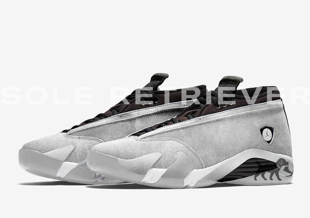 Metallic Silver Shines On This Air Jordan 14 Low - Sneaker News
