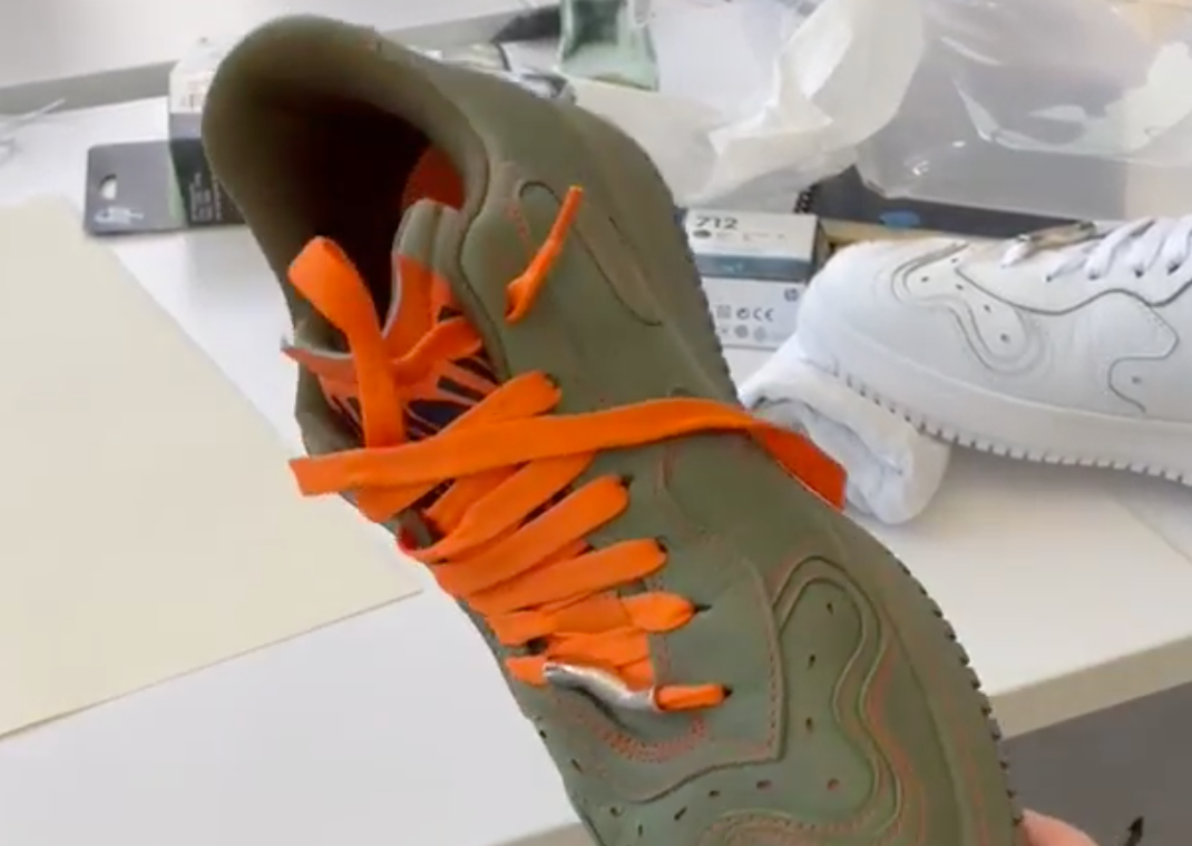 MSCHF Super Normal Sneaker F&F Pair Appears In Green - Sneaker News