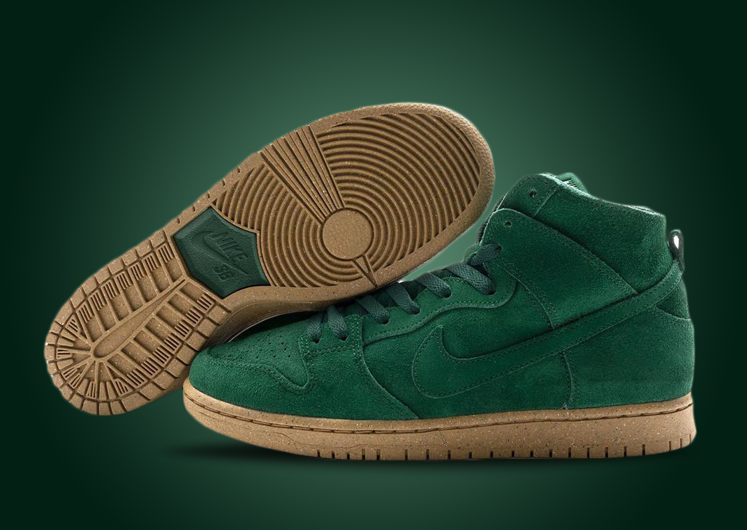 This Nike SB Dunk High Decon Gets Covered In Green Suede - Sneaker News