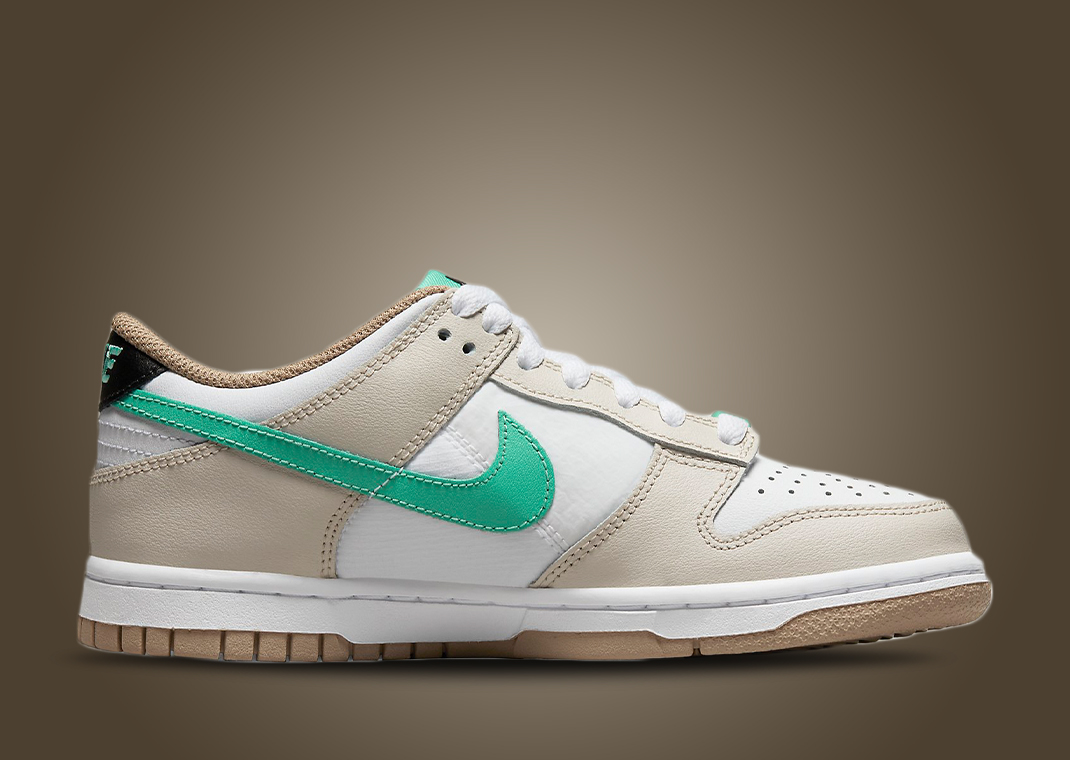Tan With Green Accents For This Nike Dunk Low - Sneaker News